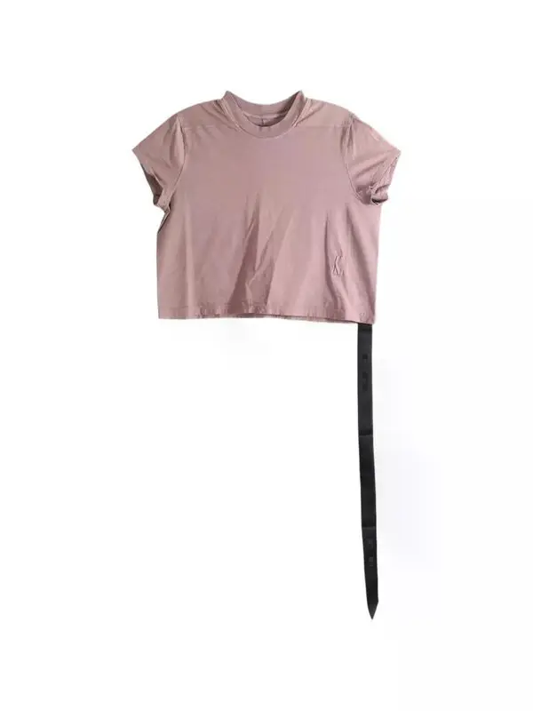 Rick Owens Hanging-strap Cropped T-shirt - Brown