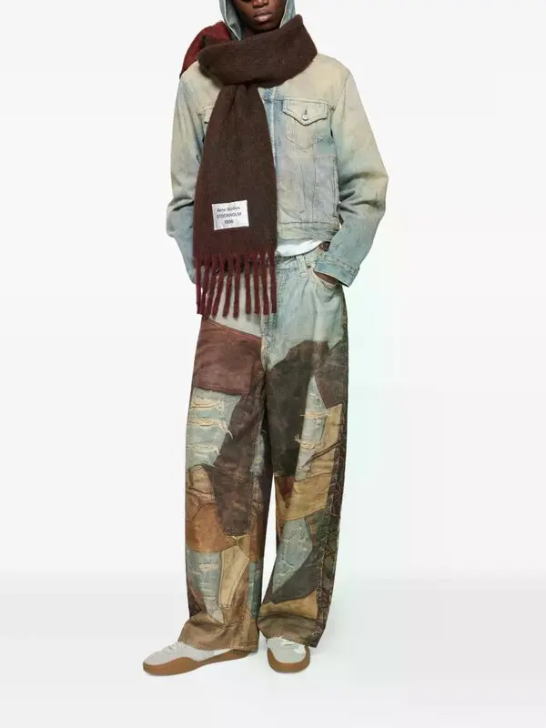 Acne Studios Two-tone Fringed Scarf