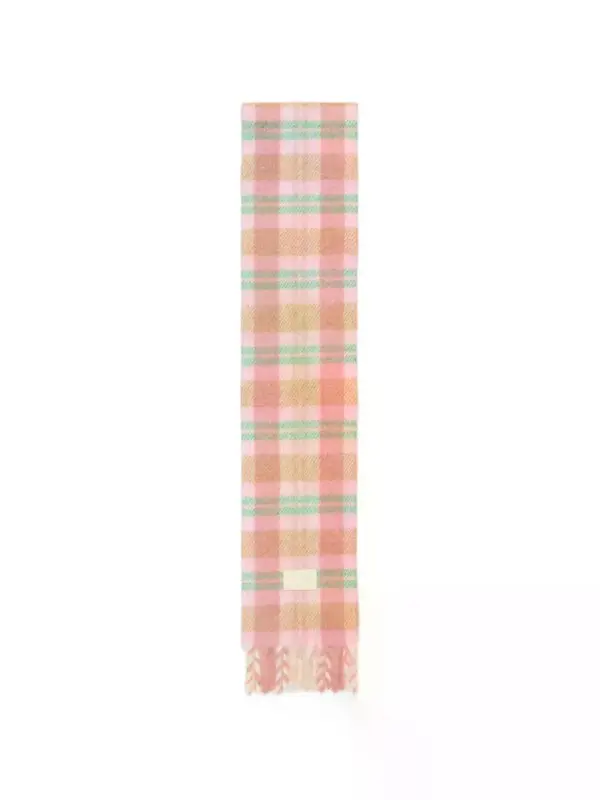 Acne Studios Fringed Alpaca-wool Scarf - Pink