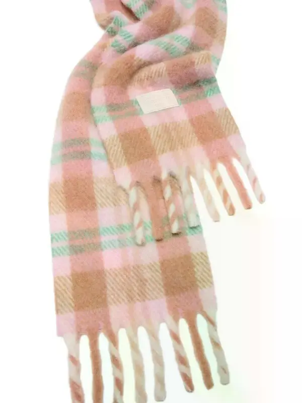 Acne Studios Fringed Alpaca-wool Scarf - Pink