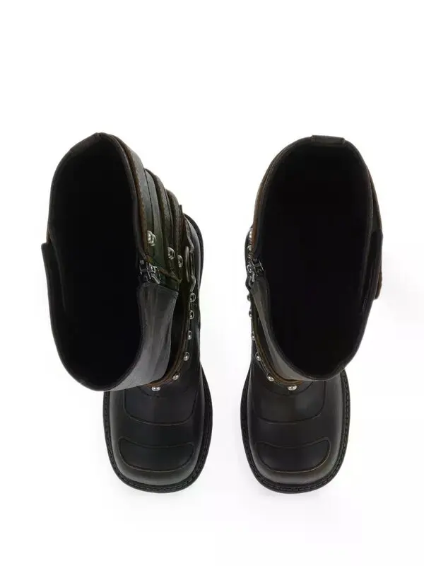 VACANT ARCHIVE Ivan Buckle-strap Mid-calf Boots