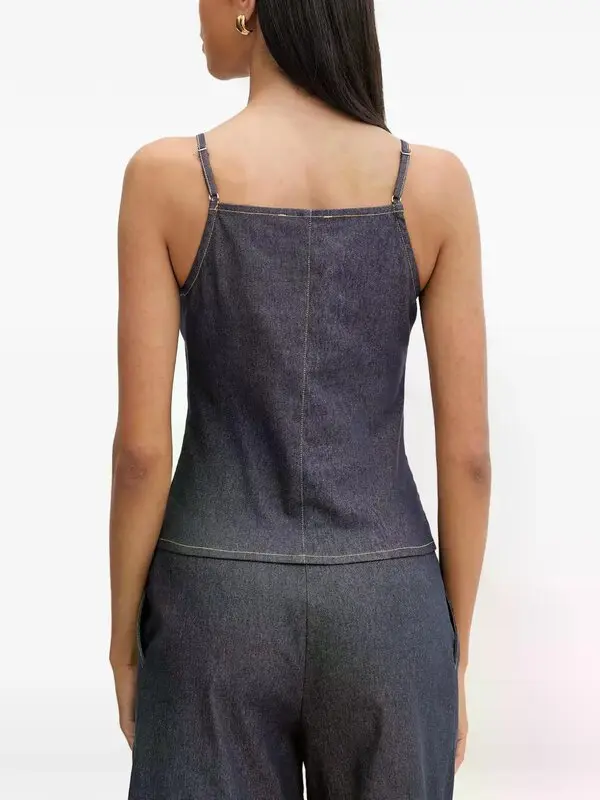 MORGAN Button-up Denim Top