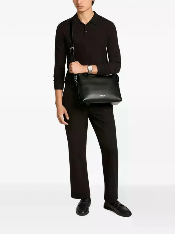 Michael Kors Nicholas Medium Pebbled Leather Crossbody Messenger Bag