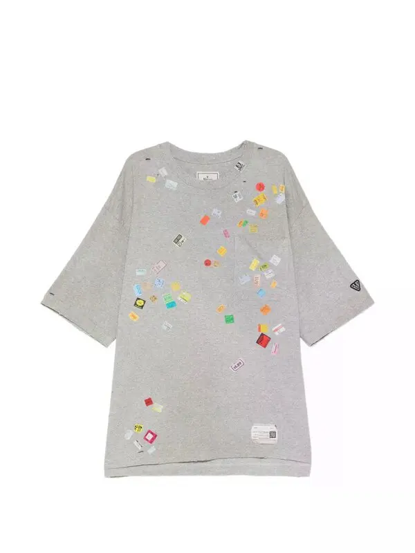Mihara Yasuhiro Price Tag Sticker Printed T-shirt