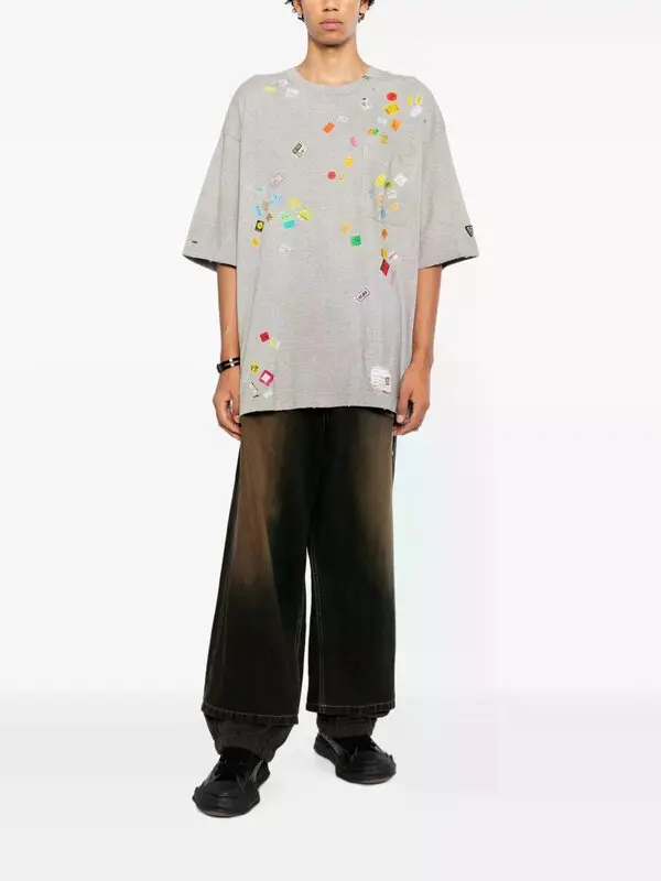 Mihara Yasuhiro Price Tag Sticker Printed T-shirt