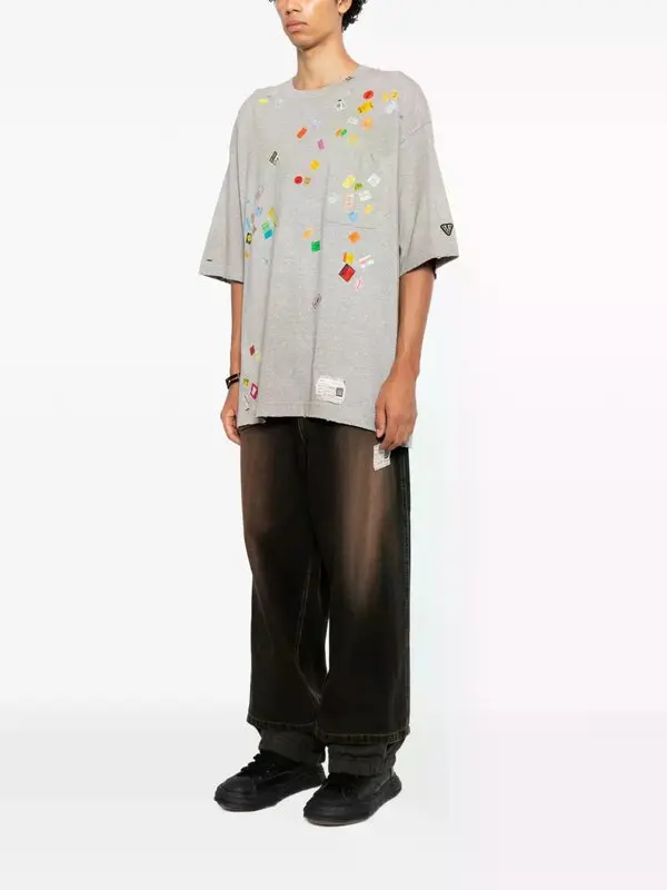 Mihara Yasuhiro Price Tag Sticker Printed T-shirt