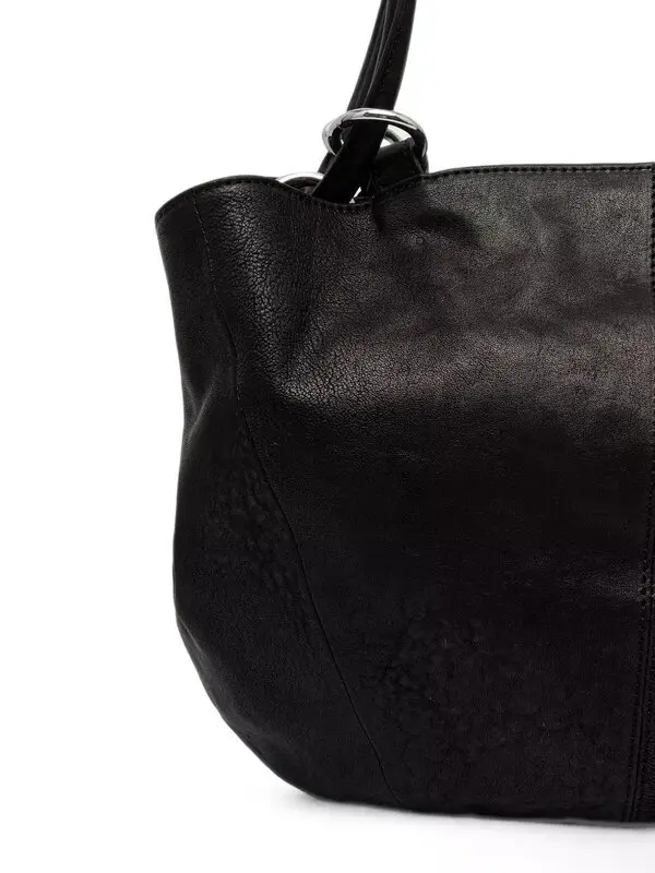Patrizia Pepe Logo-print Leather Tote Bag