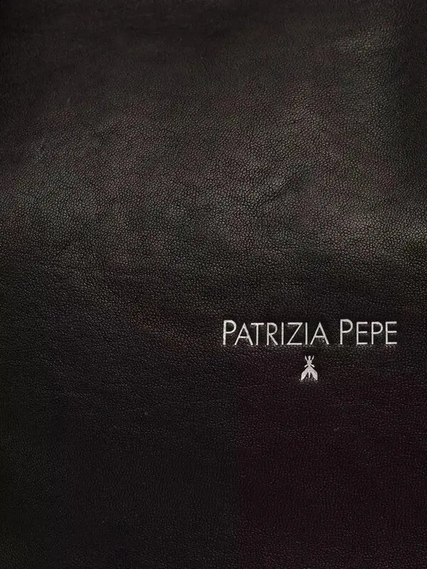 Patrizia Pepe Logo-print Leather Tote Bag