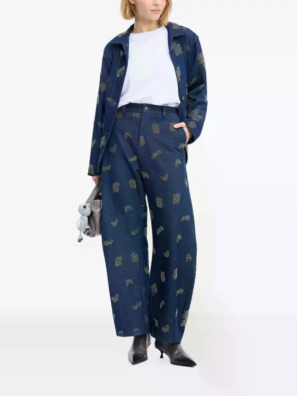 Munthe Vasler Bead-embellished Jeans