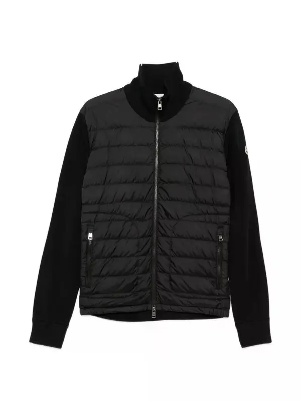 Moncler Quilted-panel Zip-up Jacket