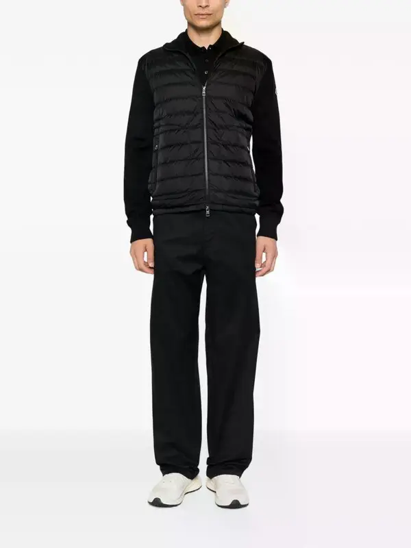 Moncler Quilted-panel Zip-up Jacket