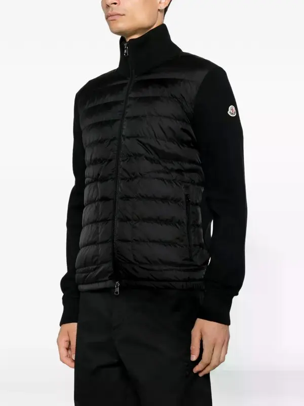 Moncler Quilted-panel Zip-up Jacket