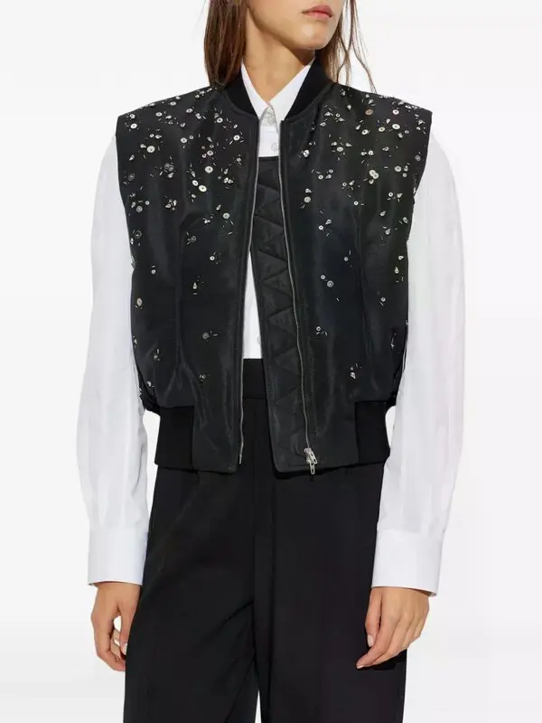 JIL SANDER Embellished Insulated Gilet