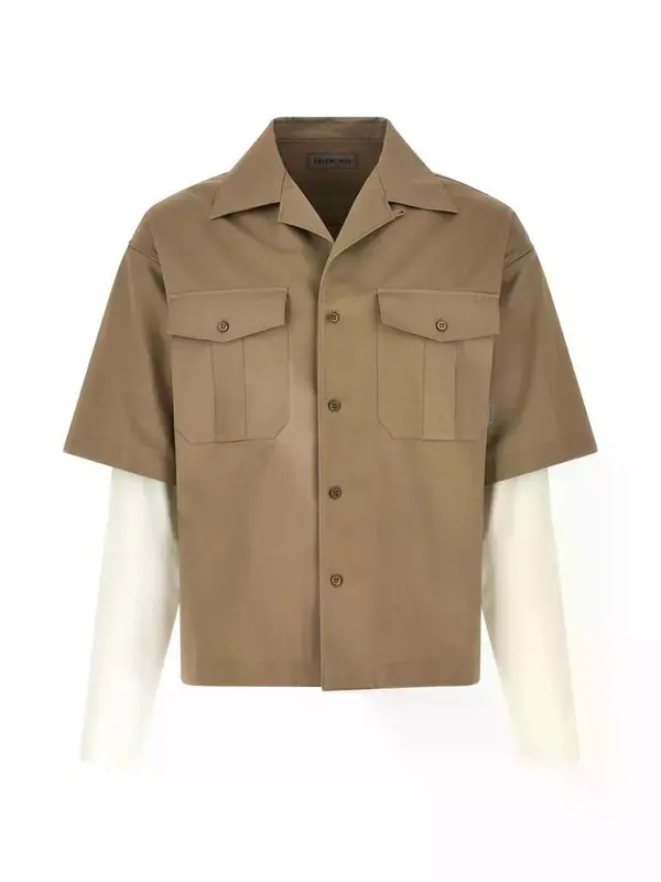 Balenciaga Double-layer Shirt - Neutrals