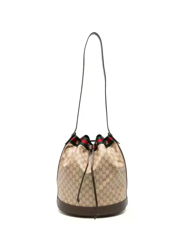 Gucci Gg Supreme Bucket Bag - Neutrals