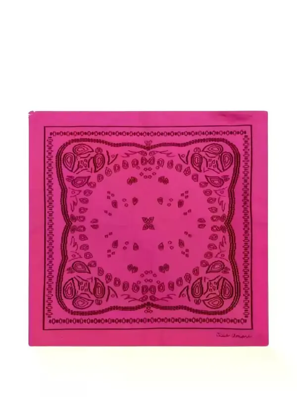 Giada Benincasa Soho Paisley-print Square Scarf - Pink