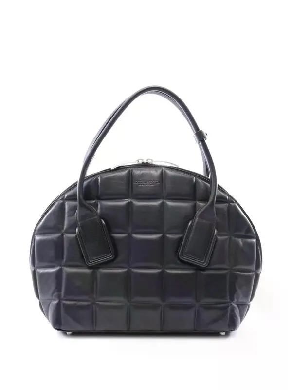 Bottega Veneta 2012-2026 Medium Padded Leather Swoop Bag Satchel - Black