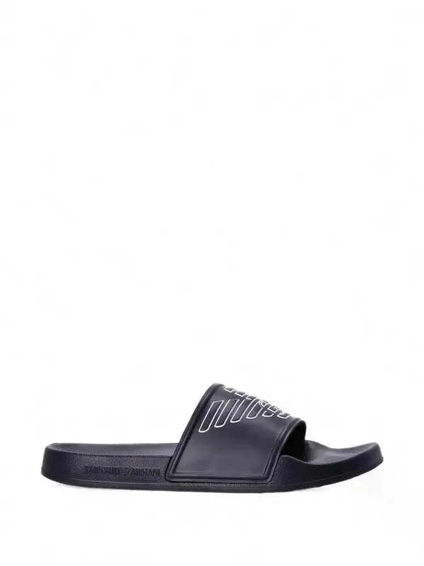 Emporio Armani Logo-embossed Slides