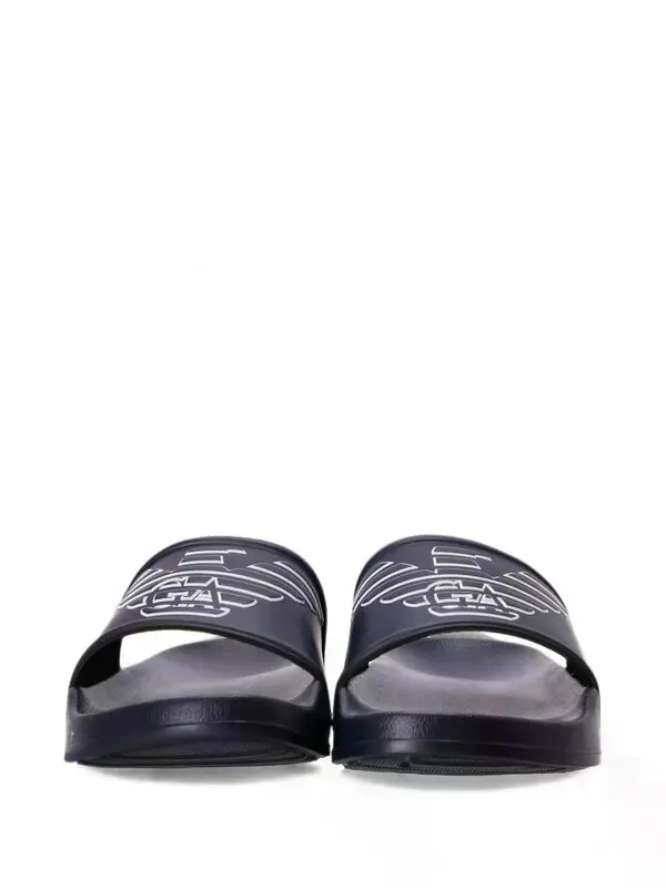 Emporio Armani Logo-embossed Slides