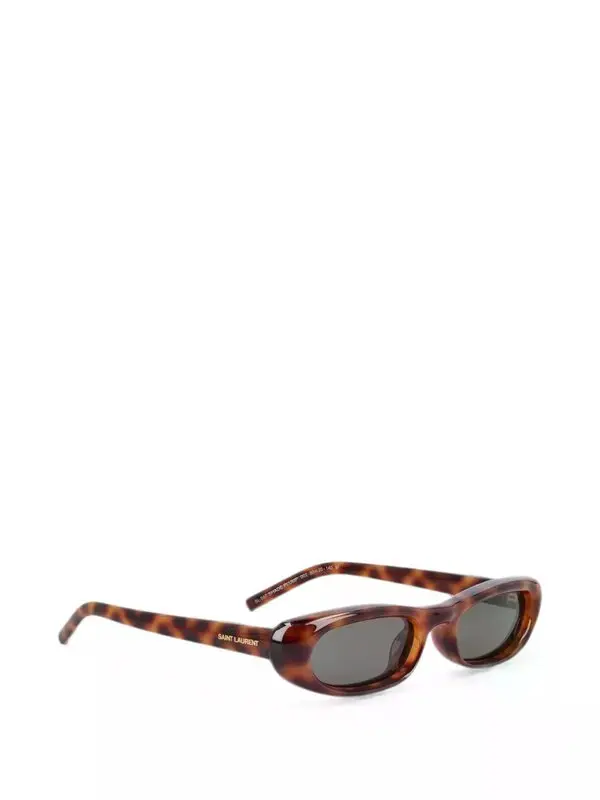 Saint Laurent Shade Plump Oval-frame Sunglasses