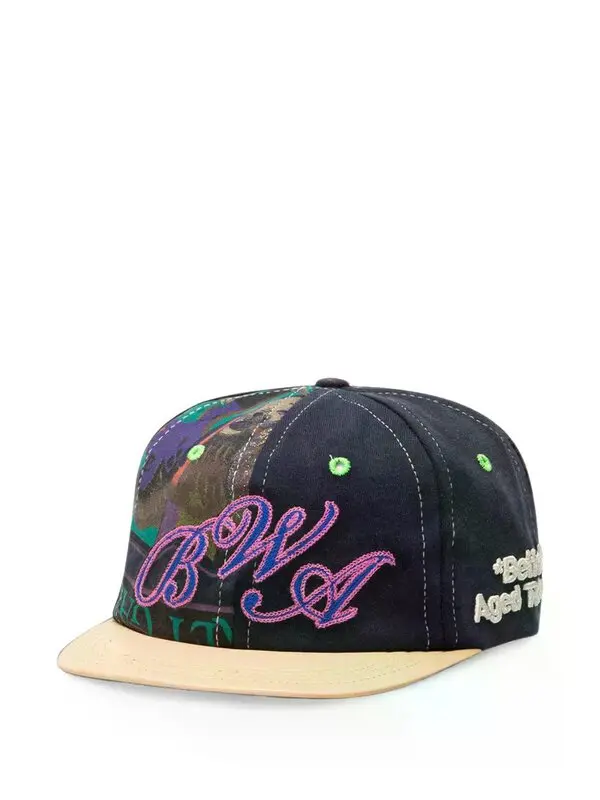 BETTER WITH AGE Nothing Reconstructed T-shirt Cap - Black