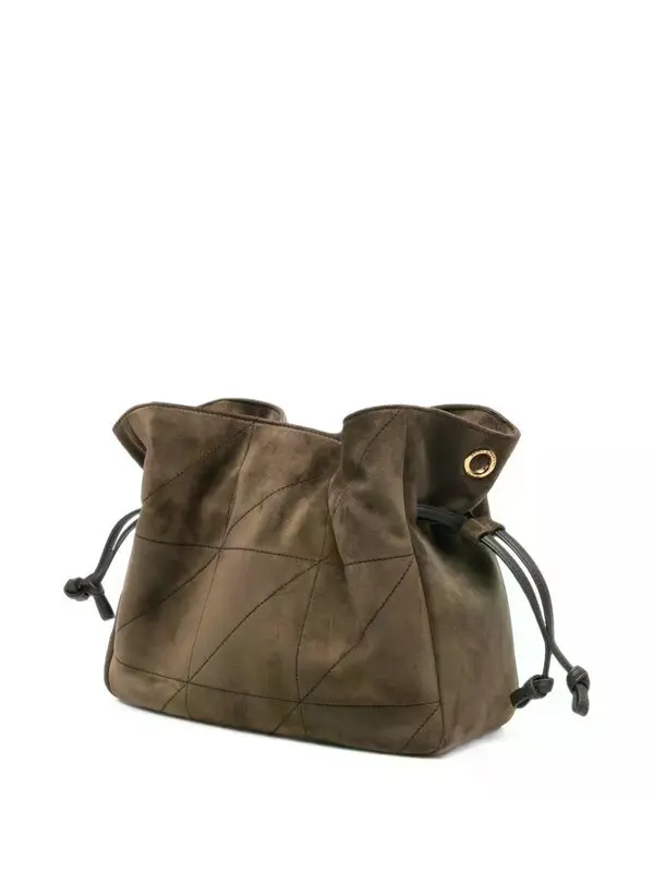 Saint Laurent Jamie Quilted Suede Shoulder Bag