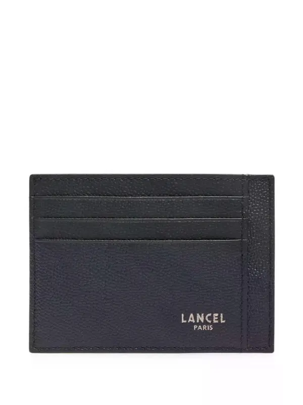 LANCEL Leon Grained Leather Card Holder