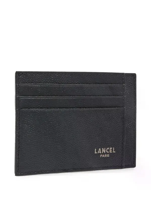 LANCEL Leon Grained Leather Card Holder