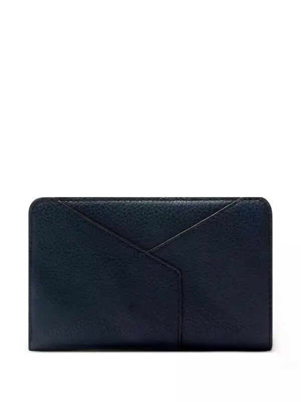 LANCEL Enveloppe Grained Leather Wallet - Blue