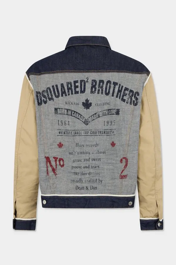 Dsquared2 Panel Inside-out Denim Jacket