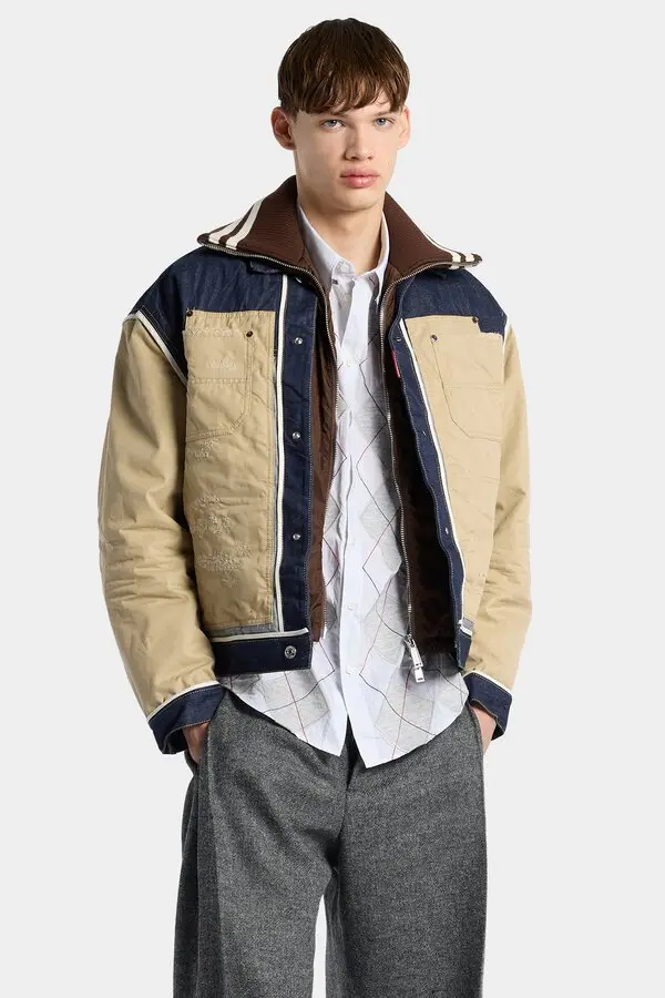 Dsquared2 Panel Inside-out Denim Jacket
