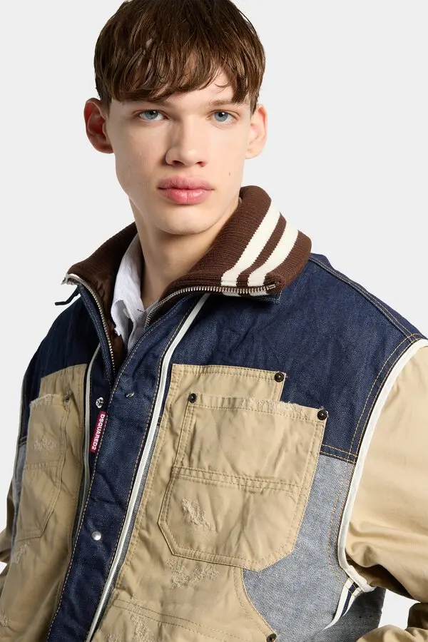 Dsquared2 Panel Inside-out Denim Jacket