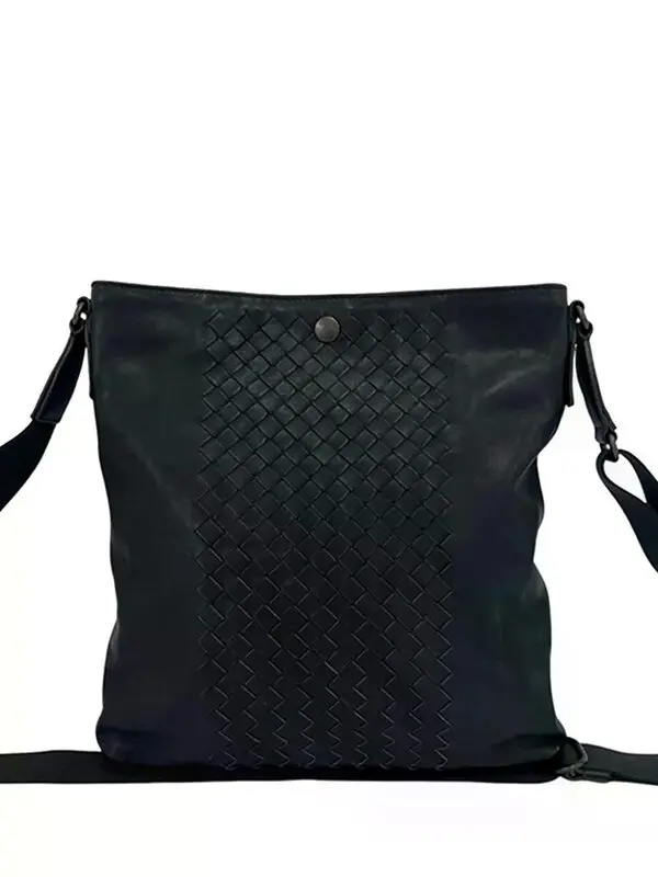 Bottega Veneta 2012-2026 Nappa Intrecciato Crossbody Bag - Black
