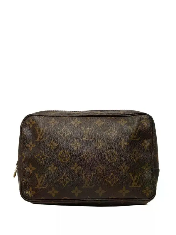 LOUIS VUITTON 1994 Monogram Trousse Toilette 23 Clutch Bag - Brown
