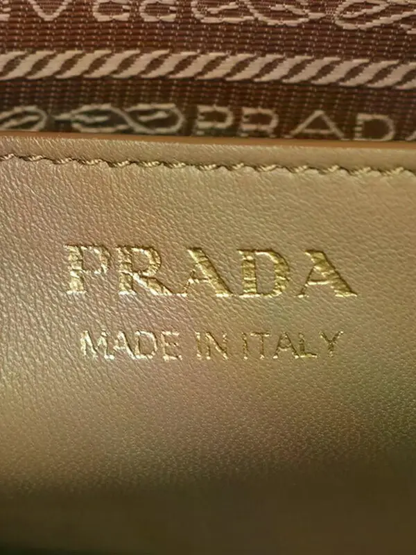 Prada Saffiano And City Calf Esplanade Satchel - Brown
