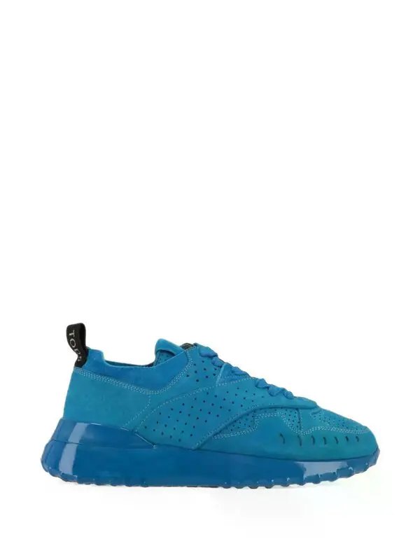 TOD'S Perforated-details Lace-up Panelled Sneakers - Blue