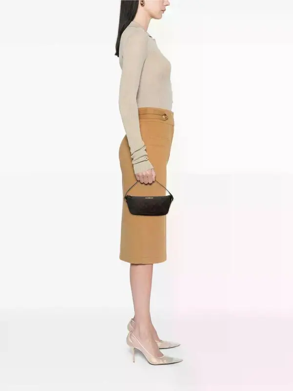 Gucci 2000-2015 Gg Canvas Boat Shoulder Bag - Black