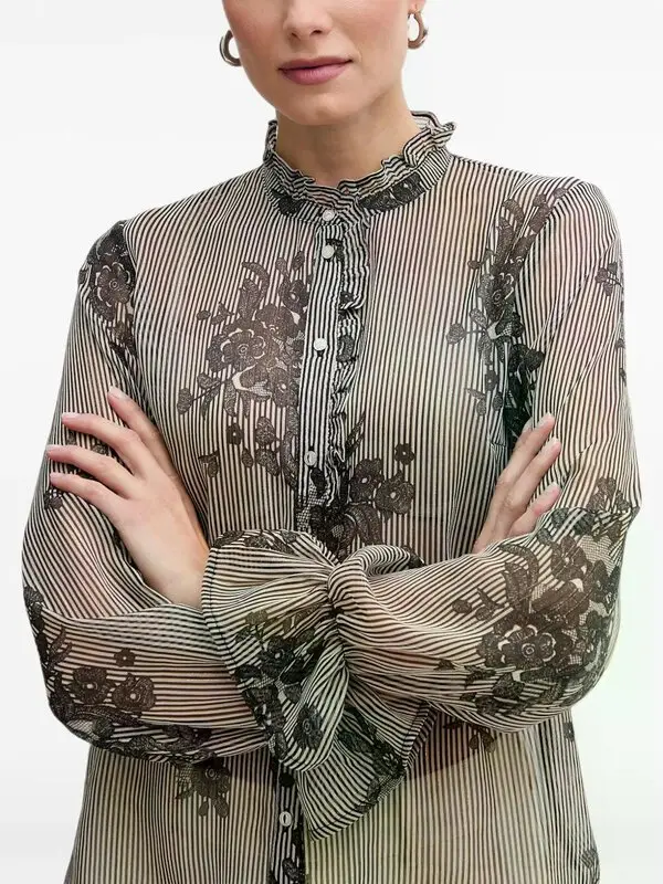 MORGAN Ruffled Floral Blouse