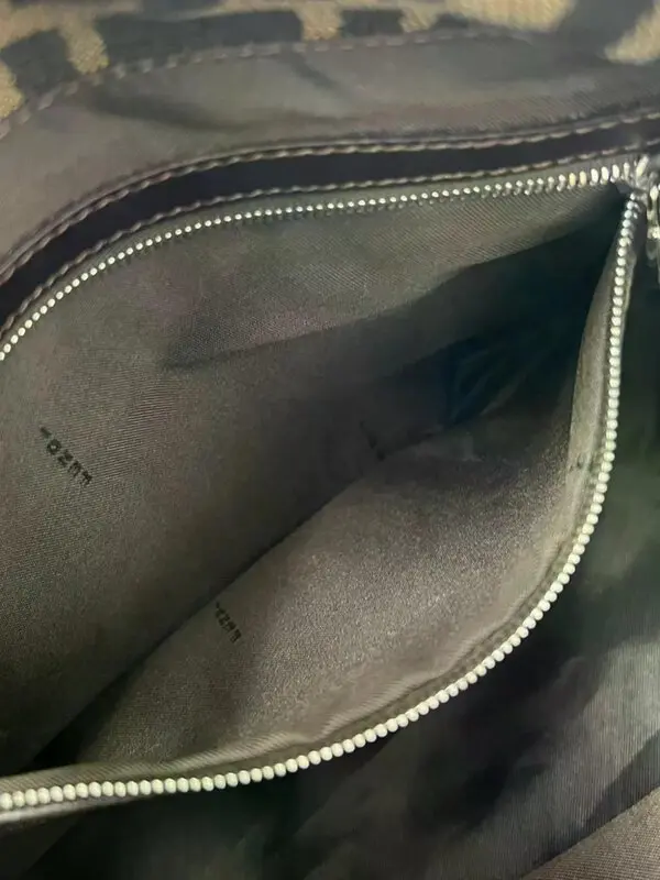 Fendi 1990-2000 Zucca Canvas Mamma Forever Shoulder Bag