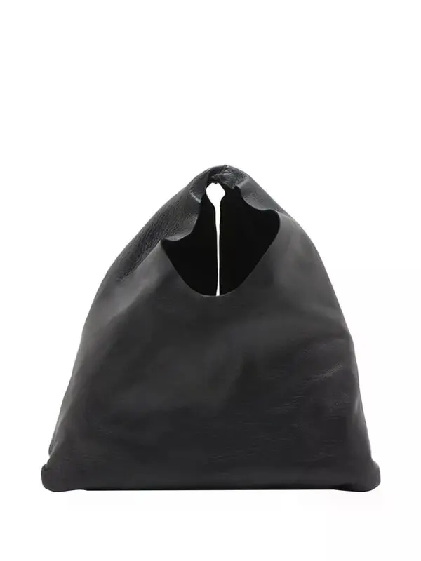 THE ROW 2000-2015 Leather Bindle Hobo Bag - Black