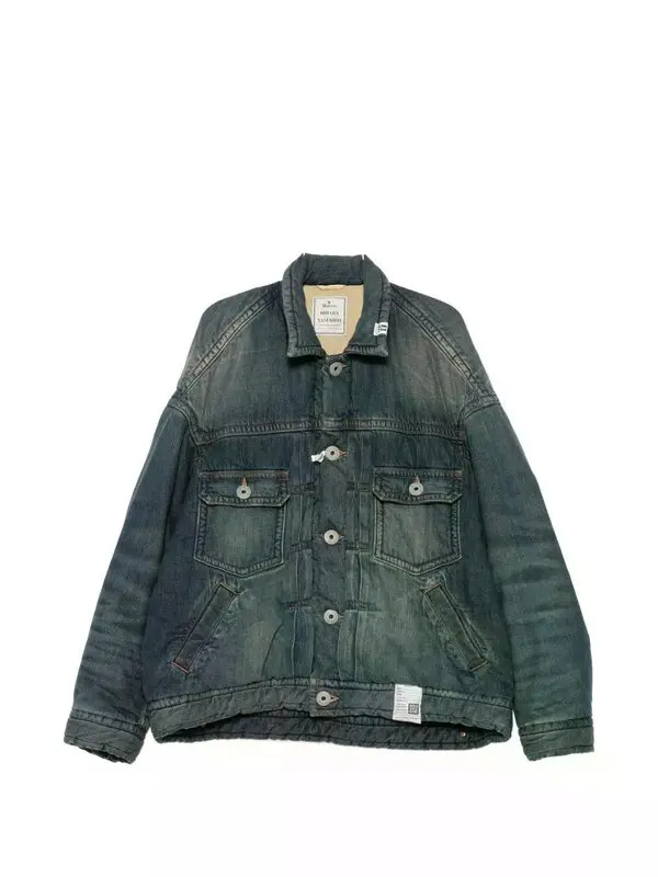 Mihara Yasuhiro Puffer Denim Jacket - Blue