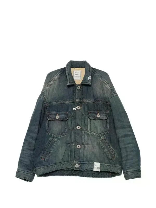 Mihara Yasuhiro Puffer Denim Jacket - Blue