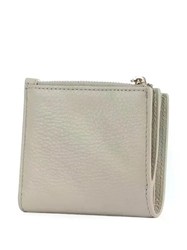 COCCINELLE Metallic Grained Leather Wallet