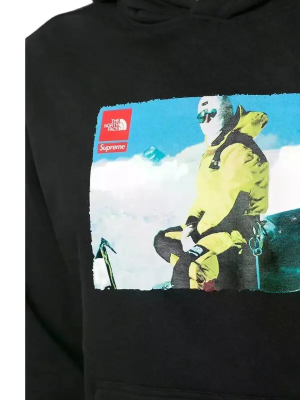 Supreme X The North Face Photo-print Hoodie - Black