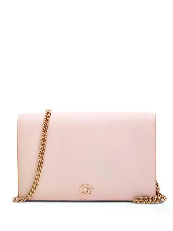 Gucci Marmont Double G Cross Body Bag - Pink