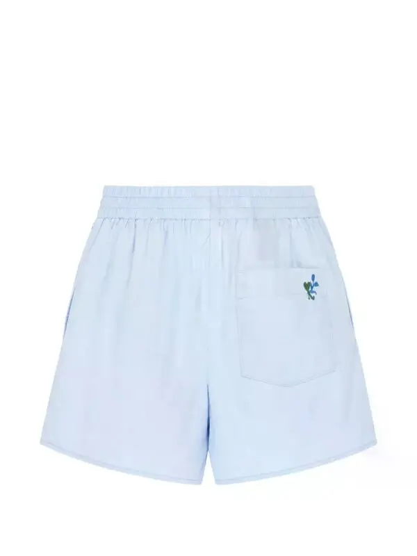 AMI Paris De Coeur Embroidered Shorts