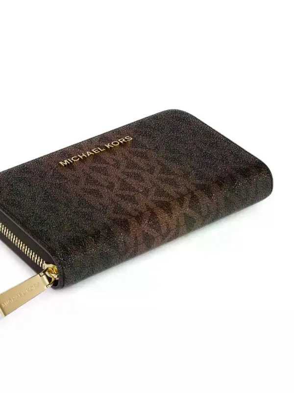Michael Kors Small Logo And Leather Wallet