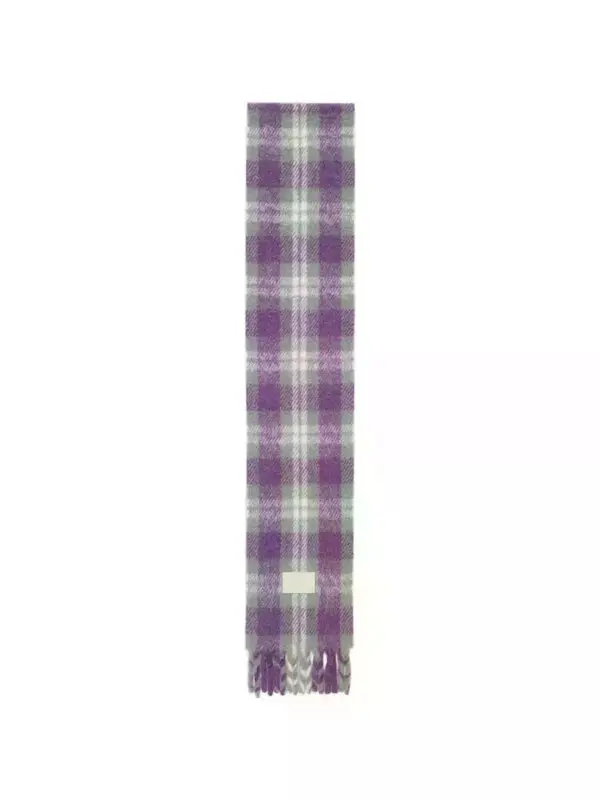 Acne Studios Fringed Alpaca-wool Scarf - Grey