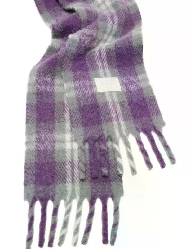 Acne Studios Fringed Alpaca-wool Scarf - Grey