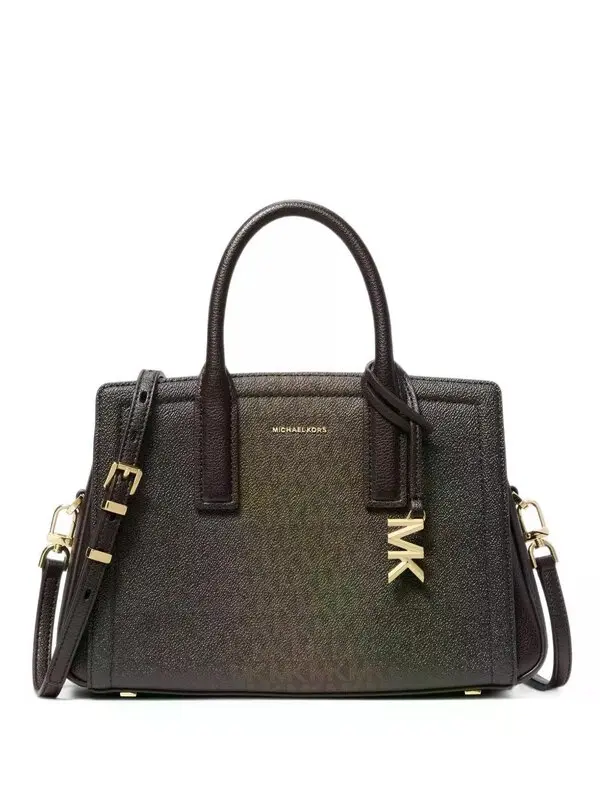 Michael Kors Laila Small Signature Logo Satchel - Brown